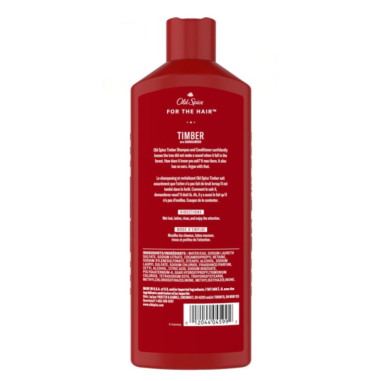 Dầu gội đầu 2 trong 1 Old Spice Timber With Sandalwood 650ml (Hương gỗ)